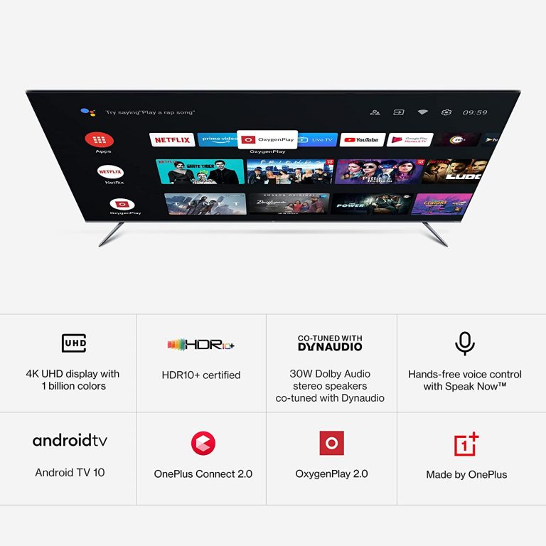 OnePlus TV U1S Launched in India With 4K LED Screen, 30W Dynaudio ...